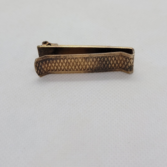 Vintage | Accessories | Vintage Mens Tie Pin Clasp Money Clip Gold Tone ...
